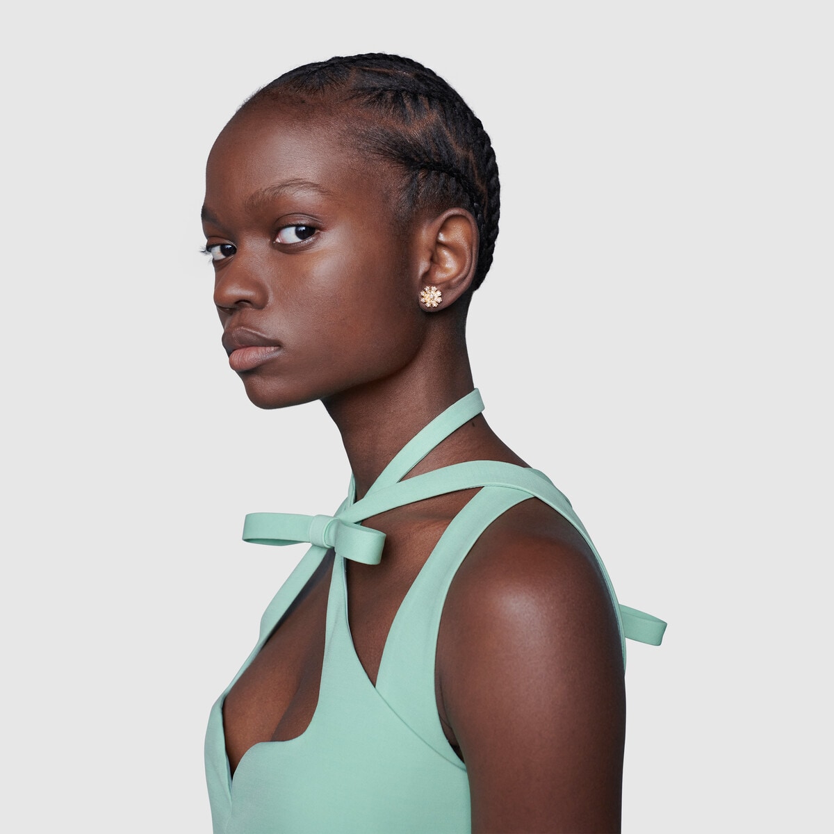 Gucci Flora 18k earrings with diamonds - Gucci Replica