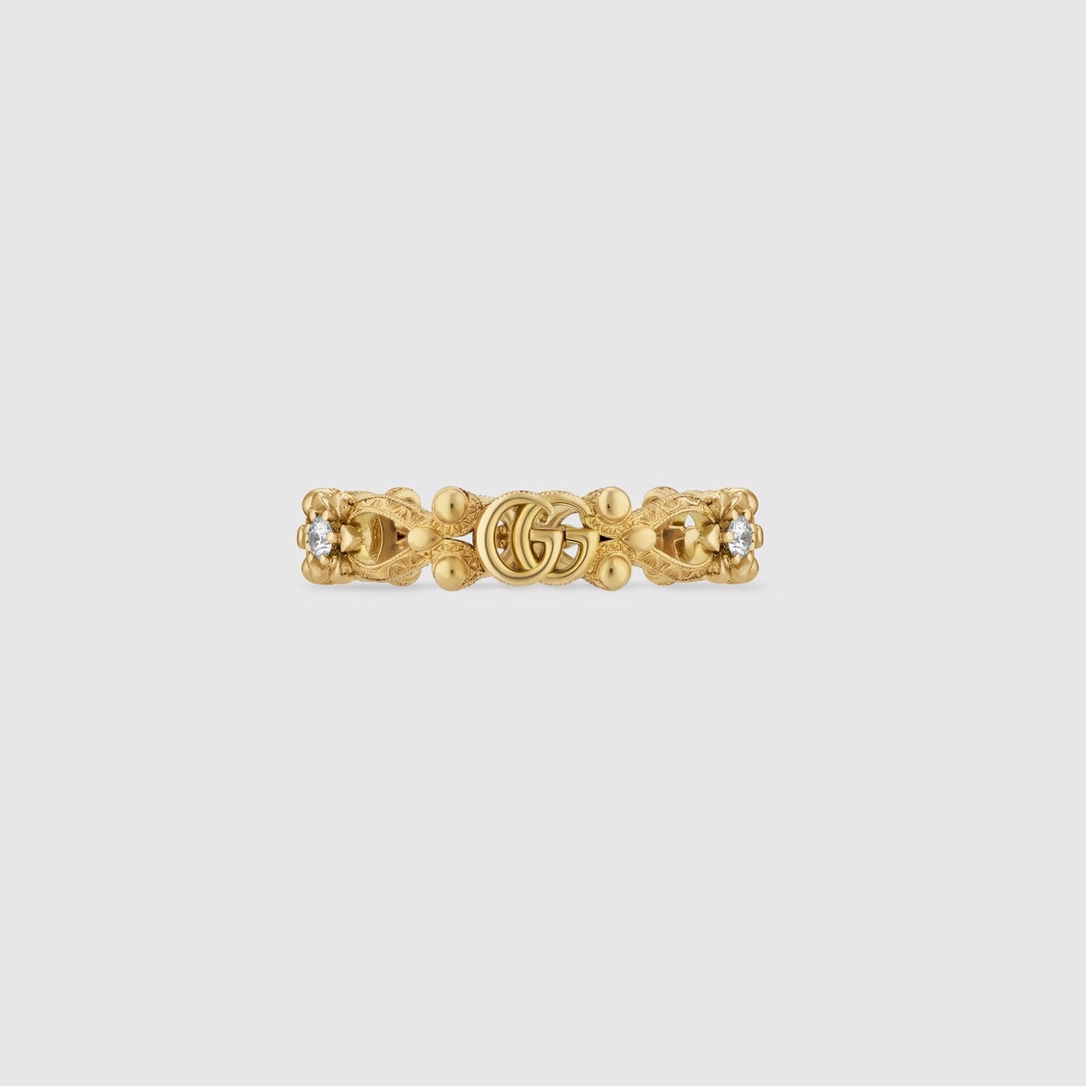 Gucci Flora 18k ring with diamonds - Gucci Replica