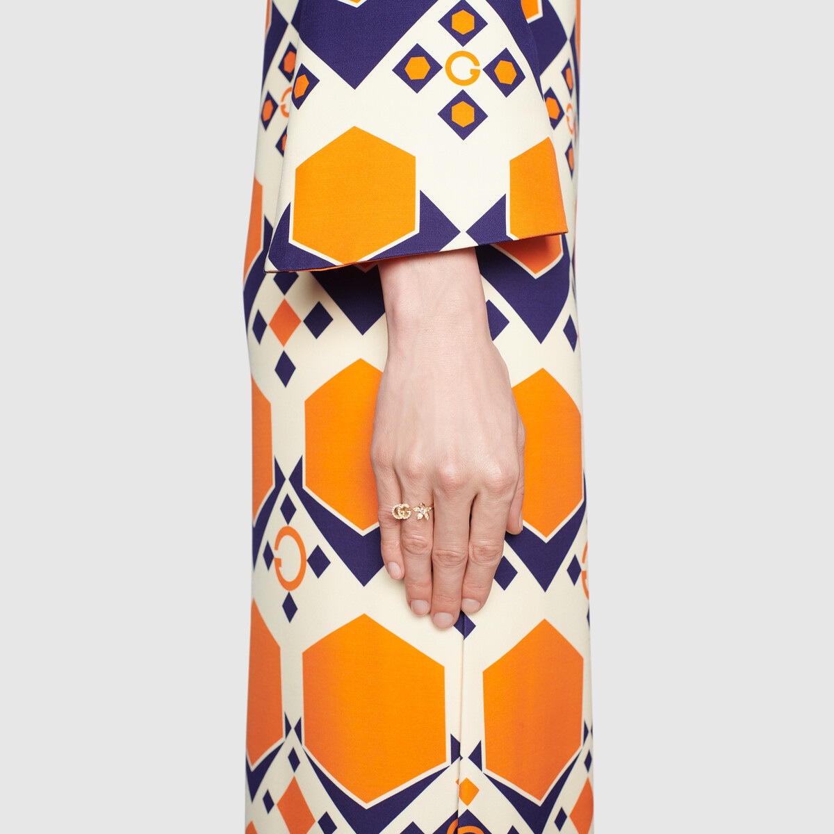 Gucci Flora 18k ring with diamonds - Gucci Replica